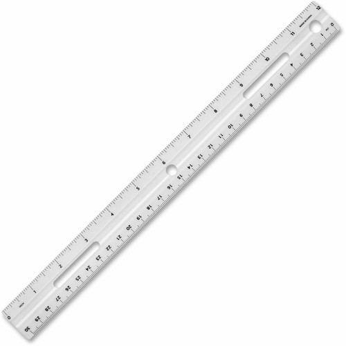 Business Source Standard Metric Ruler - 12" Length 1.3" Width - 1/16 ...