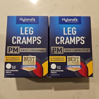 Hyland's Leg Cramps PM Night Time Cramp Relief 50 Tablets X2 Exp 2027 ...