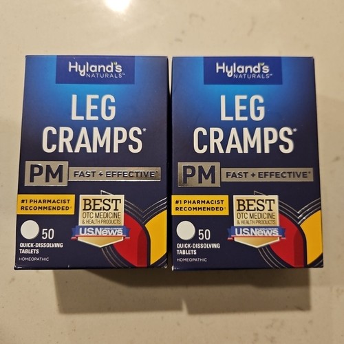 Hyland's Leg Cramps PM Night Time Cramp Relief 50 Tablets X2 Exp 06/ ...