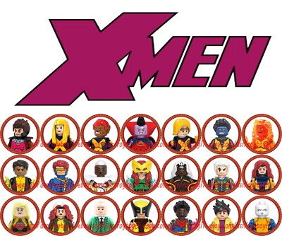 21PCS Superhero 2nd Justice X-Men Morph Sunspot 4cm Plastic Figure DIY ...