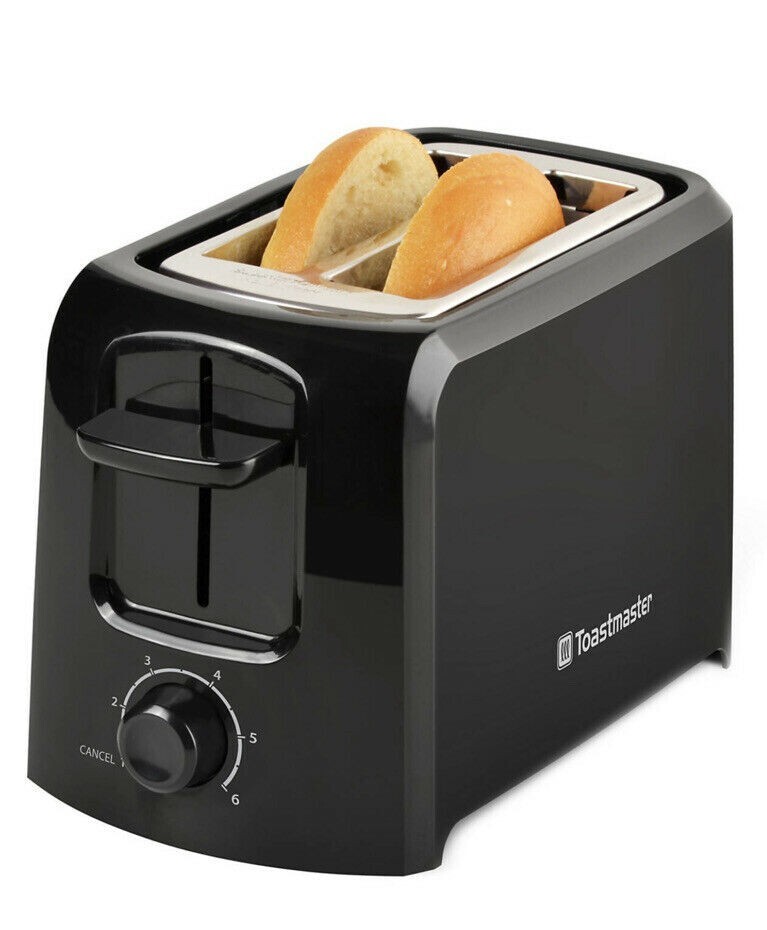 NEW! TOASTMASTER 2-SLICE TOASTER EXTRA-WIDE SLOT FOR BREAD BAGEL TM ...