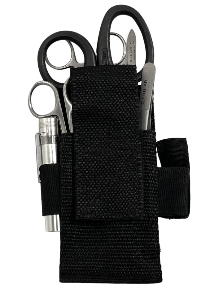 GERMAN 6 Black EMT Paramedic Tools Kit Scissor Forceps Shear Penlight ...