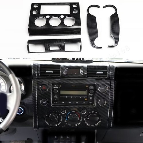 ABS Carbon Fiber Look Dashboard Panel Cover Trim For Toyota FJ Cruiser ...