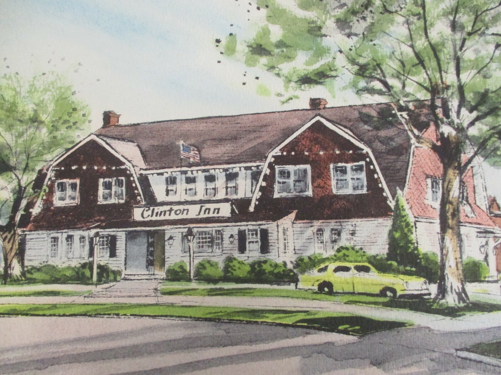 VINTAGE PRINT OF THE ORIGINAL CLINTON INN TENAFLY NJ | eBay