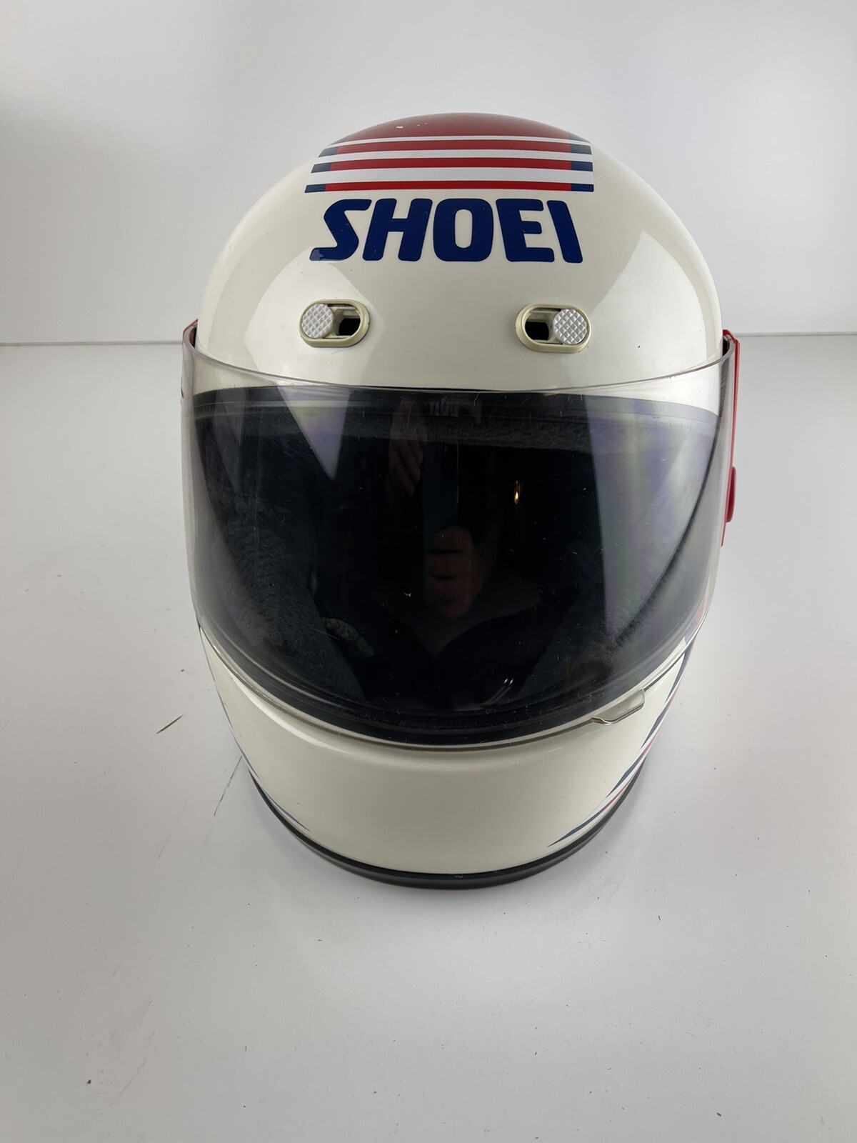 VTG 90’s Shoei Racing Helmet Full Face Red/WhiteBlue | eBay