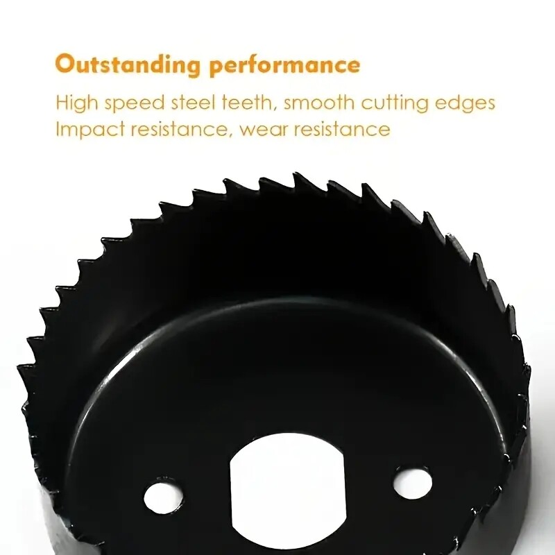 16PC Hole Steel Saw Kit Metal Circle Cutter Round Drill Bits Wood Alloy ...