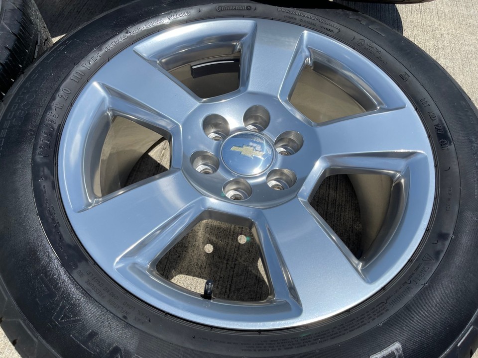 20" Chevy Silverado Tahoe Suburban OEM 5652 wheels rims tires ...