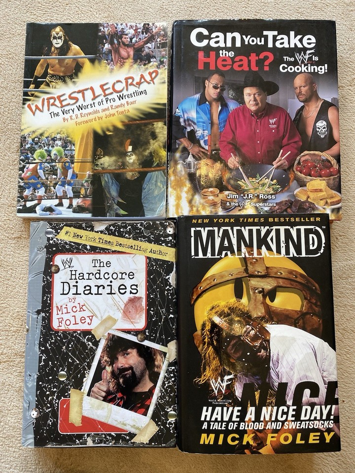 Lot of 4 Wrestling Books WWE WWF ECW | eBay