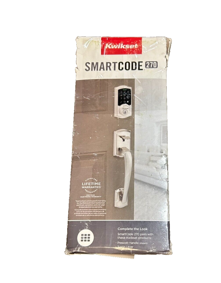 Kwikset Smartcode 270 Touchpad Electronic Lock Satin Nickel Finish | eBay
