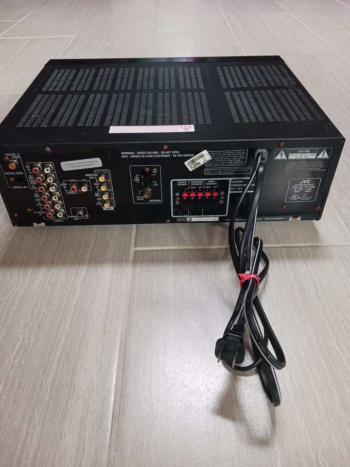 JVC- RX 5050 Audio Receiver- 5.1 Dolby DTS Digital Surround System No ...