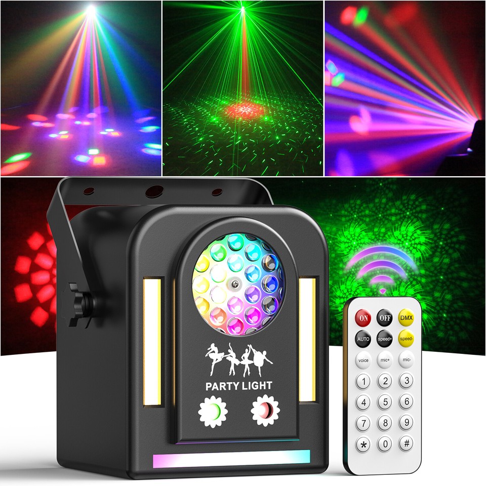 4/5in1 Party Effect Light RGB LED Laser Projector Beam DJ Disco Stage ...