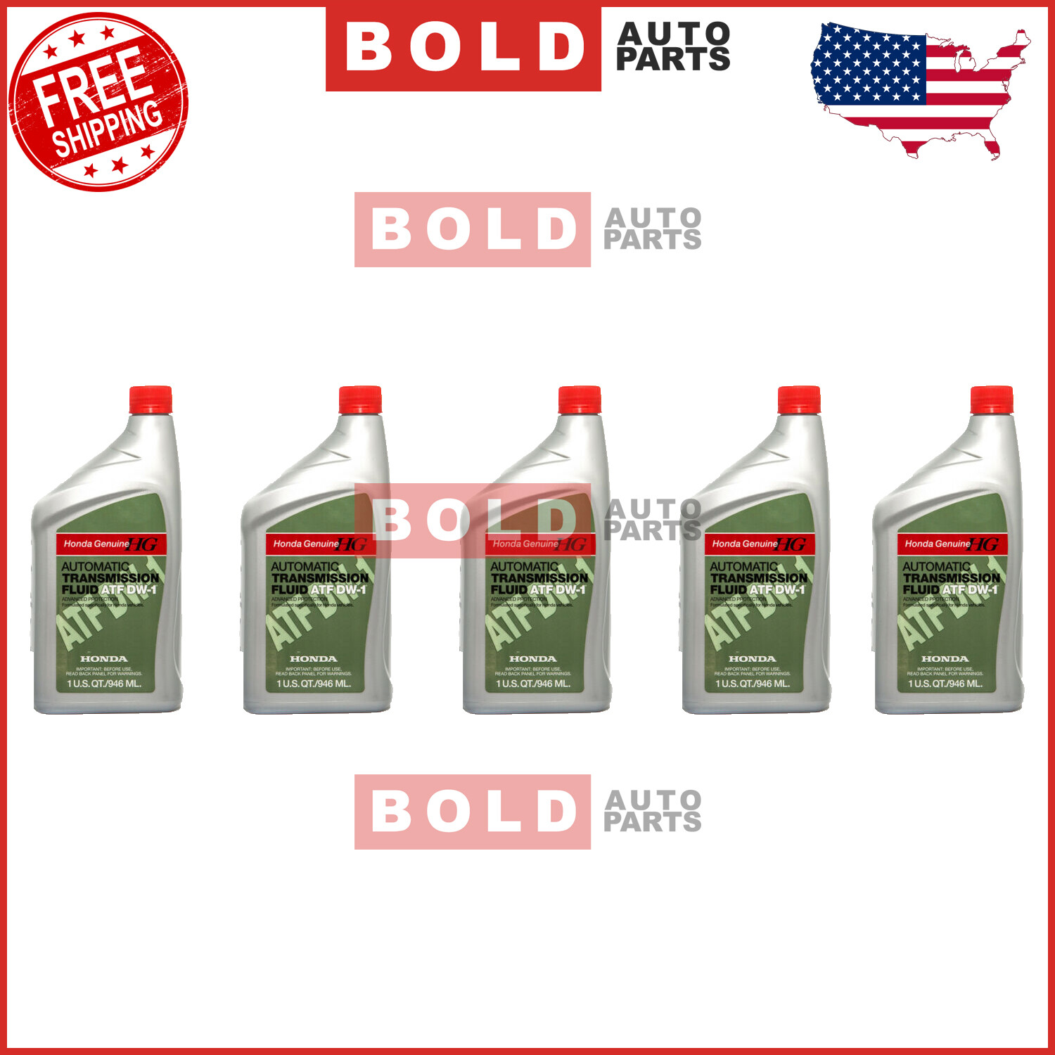 5 Quart Automatic Transmission Fluid ATF DW-1 Genuine 08200-9008 For ...