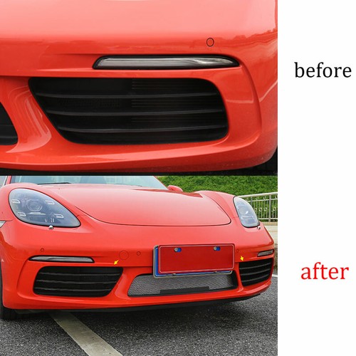 For Porsche 718 2016-2021 Carbon Fiber Steel Exterior Front Fog Light ...