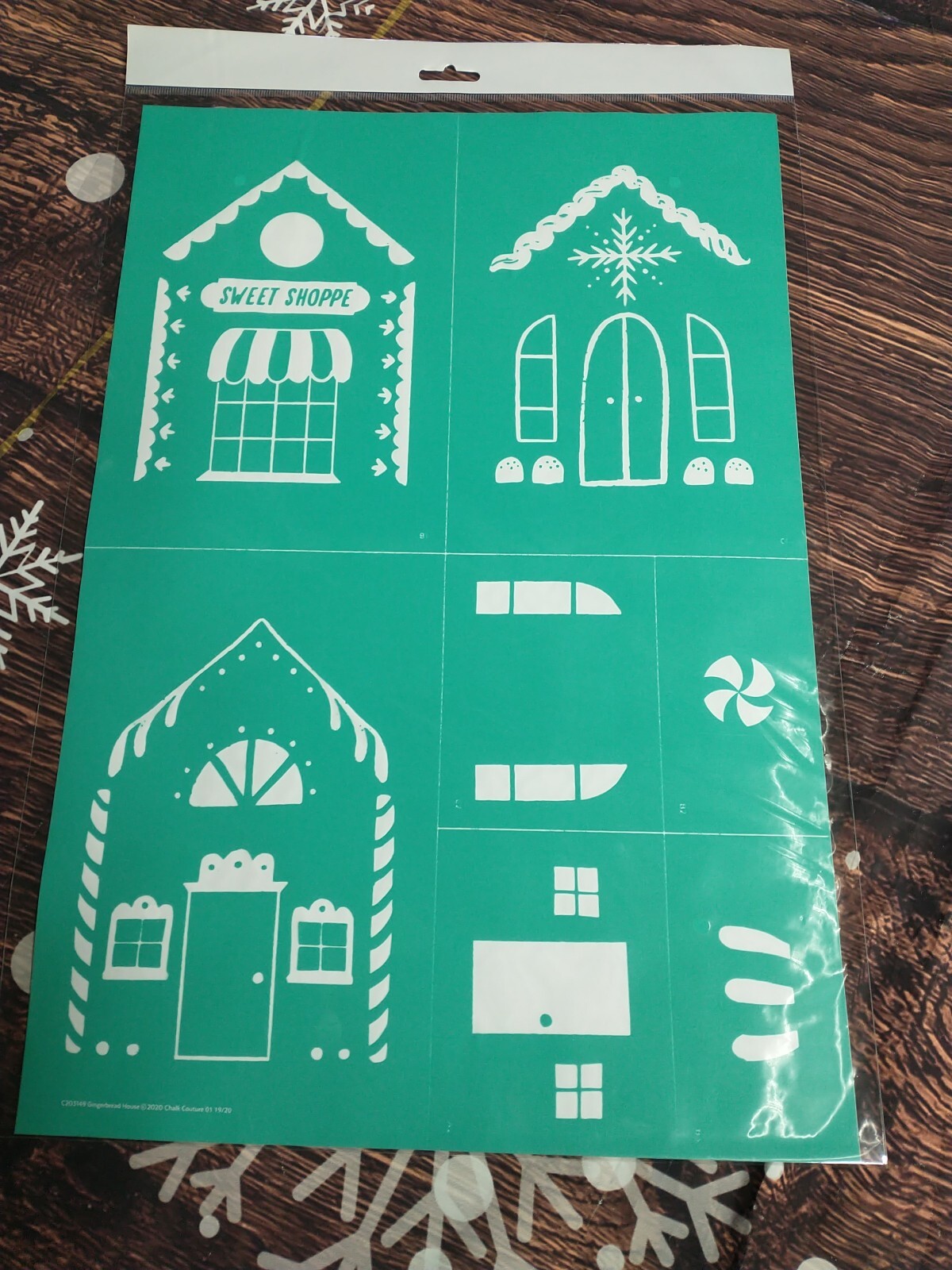 Chalk Couture Gingerbread House Size C Retired Silkscreen Reusable ...