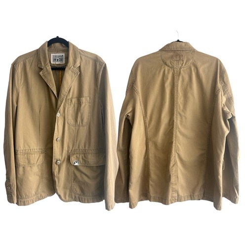 Converse One Star Men’s Beige Button Up Blazer Jacket Coat Size Large ...
