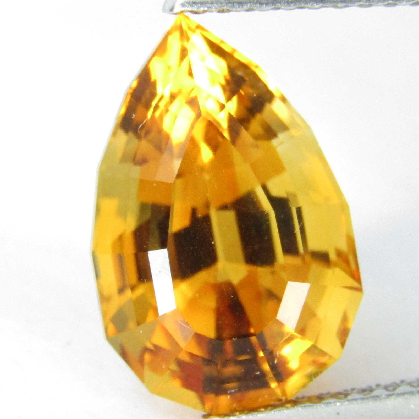 4.96Cts Attractive Natural Citrine Nice Pear Custom Cut Collection ...