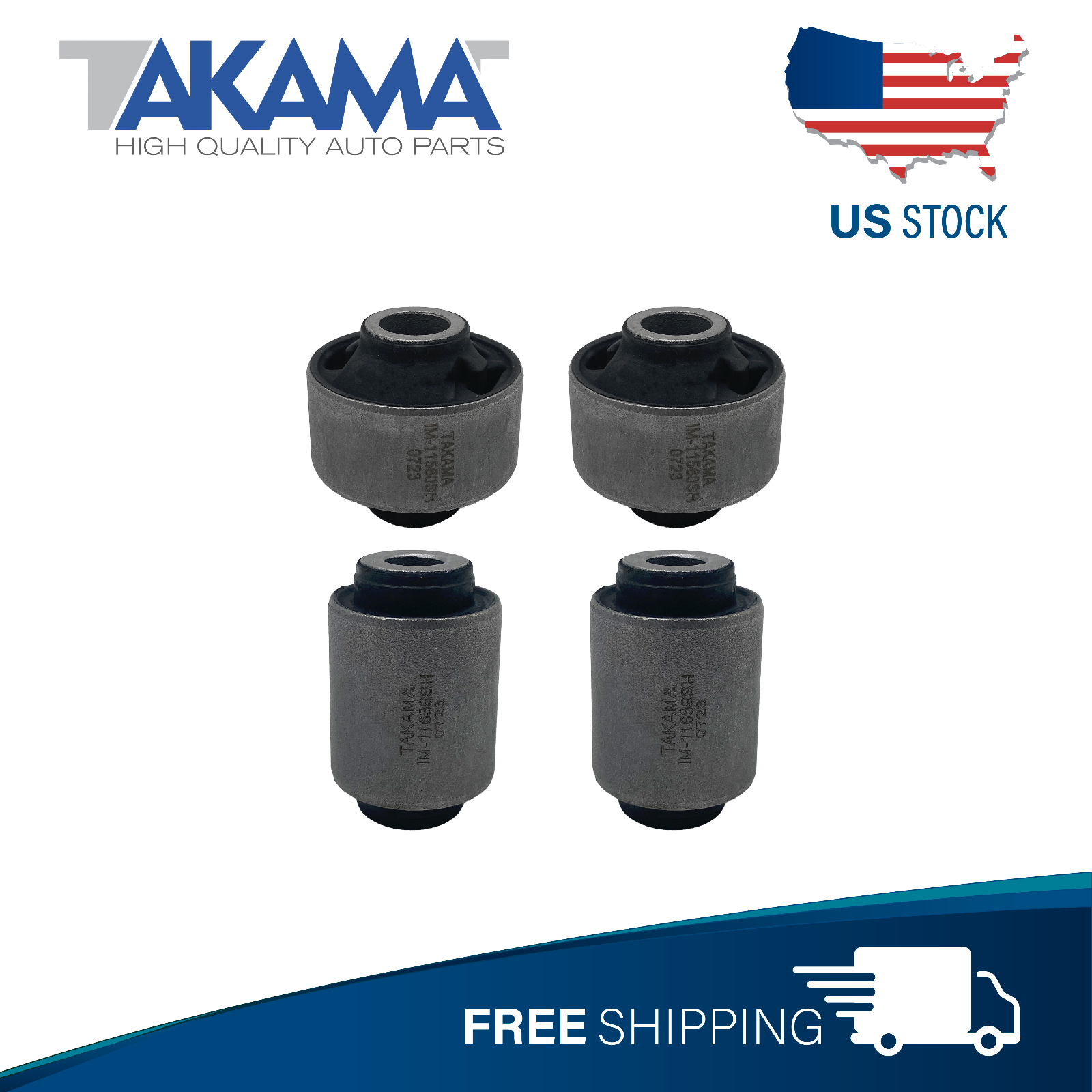 4Pcs Front Lower Control Arm Bushing KIT For 09-19 FORESTER, IMPREZA ...