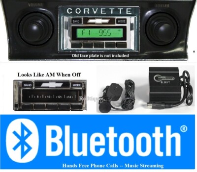 1968-1976 Chevy Corvette Bluetooth Radio Hands Free 300 Watts 630-BT | eBay