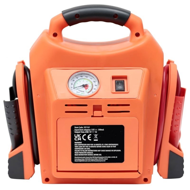 RAC 5 - 1 Car Jump Starter 12V Portable Air Compressor Booster Charge ...