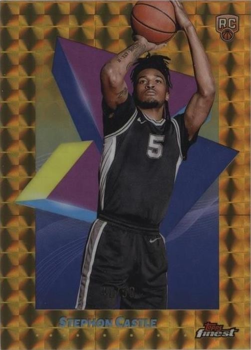 2024-25 Topps Finest - Common Stephon Castle, Stephon Castle #85 Gold ...