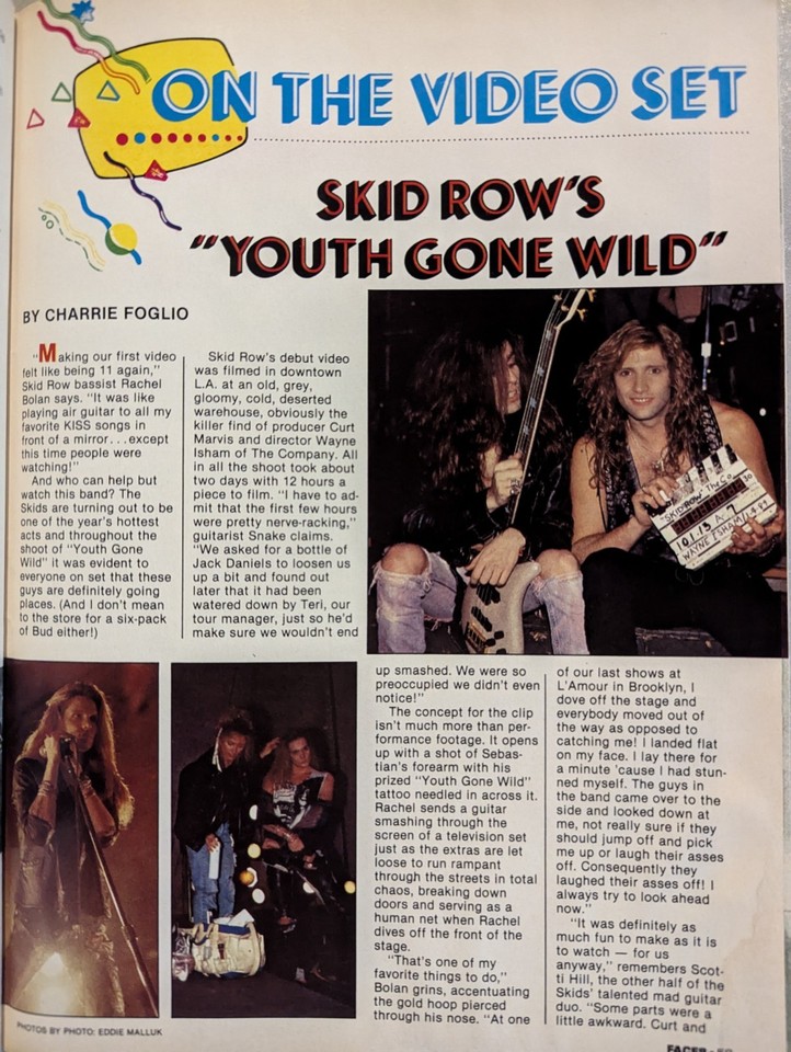 Faces Rocks Magazine June 1989 Guns N Roses, Winger, Metallica, Ratt ...