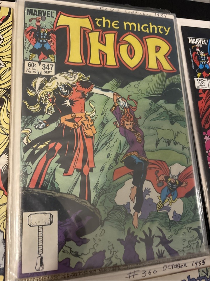 Mighty Thor #344 345 347 351 353 358 360 370 374 379 380 388 VF To NM ...