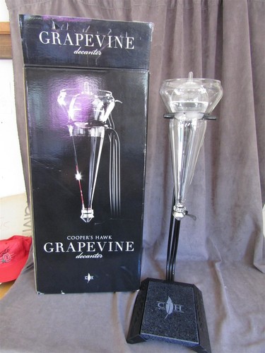 Cooper's Hawk Grapevine Wine Decanter Aerator Dispenser - Original Box ...
