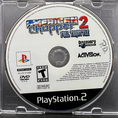 American Chopper 2: Full Throttle (PlayStation 2 PS2) *GAME DISC ONLY ...