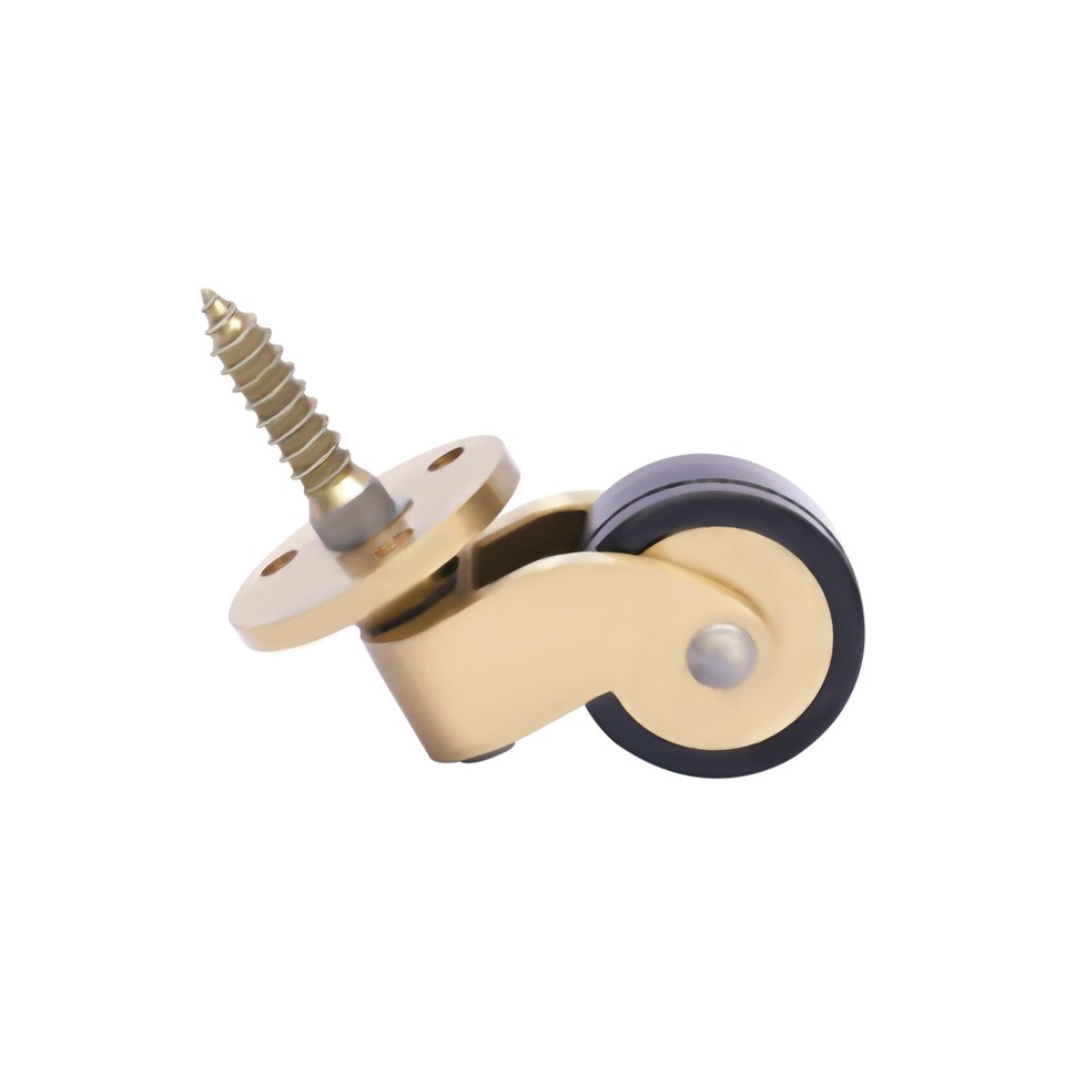 4PCS Brass Universal Furniture Caster Wheel Roller Table Chair Sofa ...