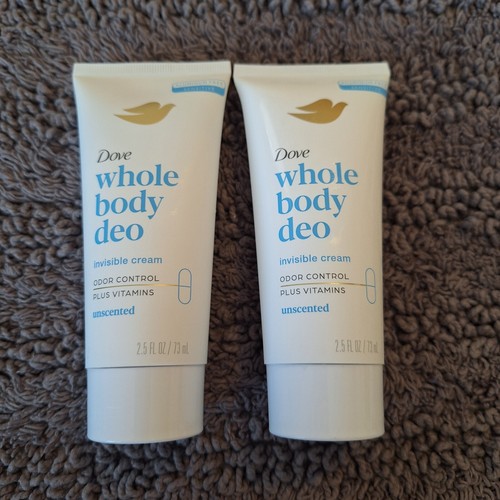 2 Pk Dove Whole Body Deo Aluminum Free Invisible Cream Deodorant ...
