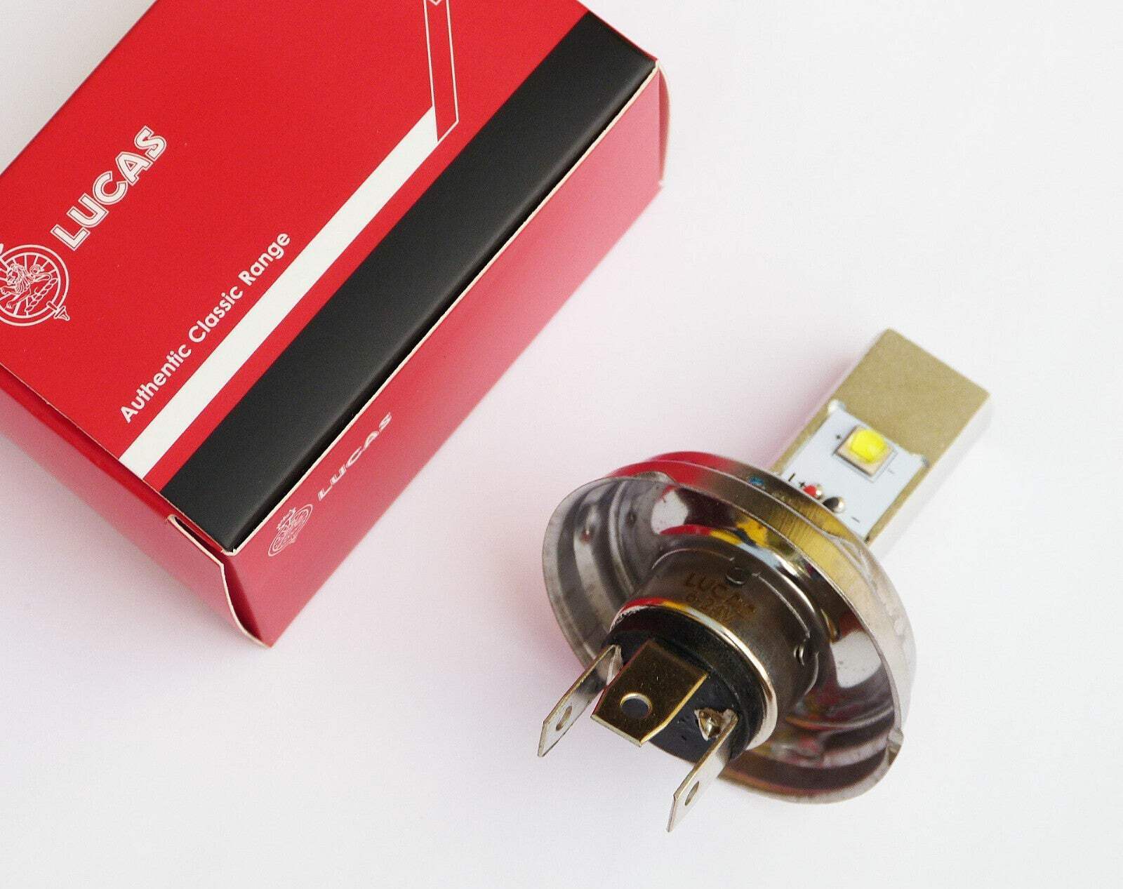 Classic Car /Motorcycle Lucas P45T LED RHD Pre Focus Headlamp Bulb 6V ...