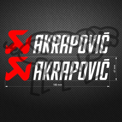 AKRAPOVIC Red Scorpion Sticker Die Cut Decal Aufkleber Autocollant ...