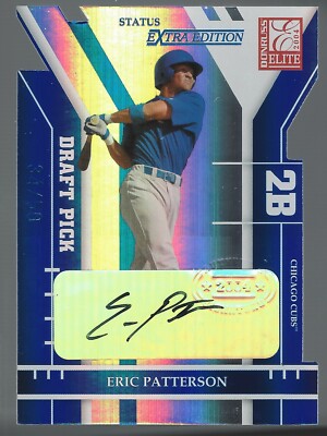 Eric Patterson 2004 Donress Elite X Edition Status AU Blue Ink 34/50 ...