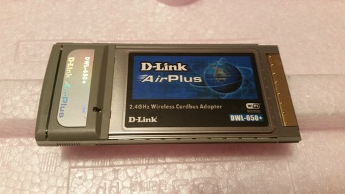 D-LINK AIR PLUS MODEL: DWL-650+ 2.4GHZ 22MBPS WIRELESS CARDBUS ADAPTER ...