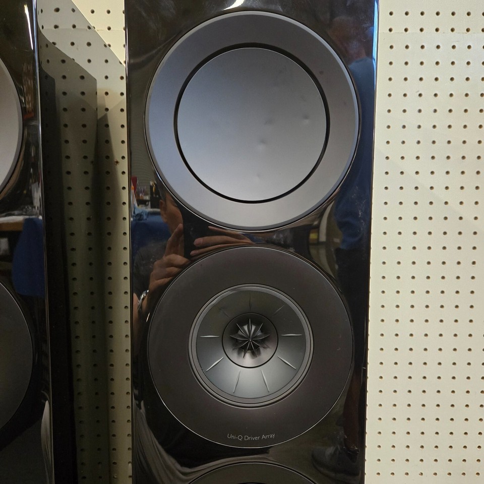KEF R7 3-Way Floor Speakers (Pair) - Black Gloss (Used) c#1457 | eBay