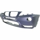 NEW Front Bumper Cover w/ Fog Lamp Holes, Primed for 2011-2014 BMW X3 ...