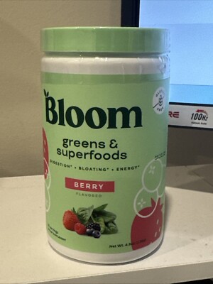 Bloom Nutrition Greens & Superfoods Powder, Mixed Berry, 25 Servings, 4 ...
