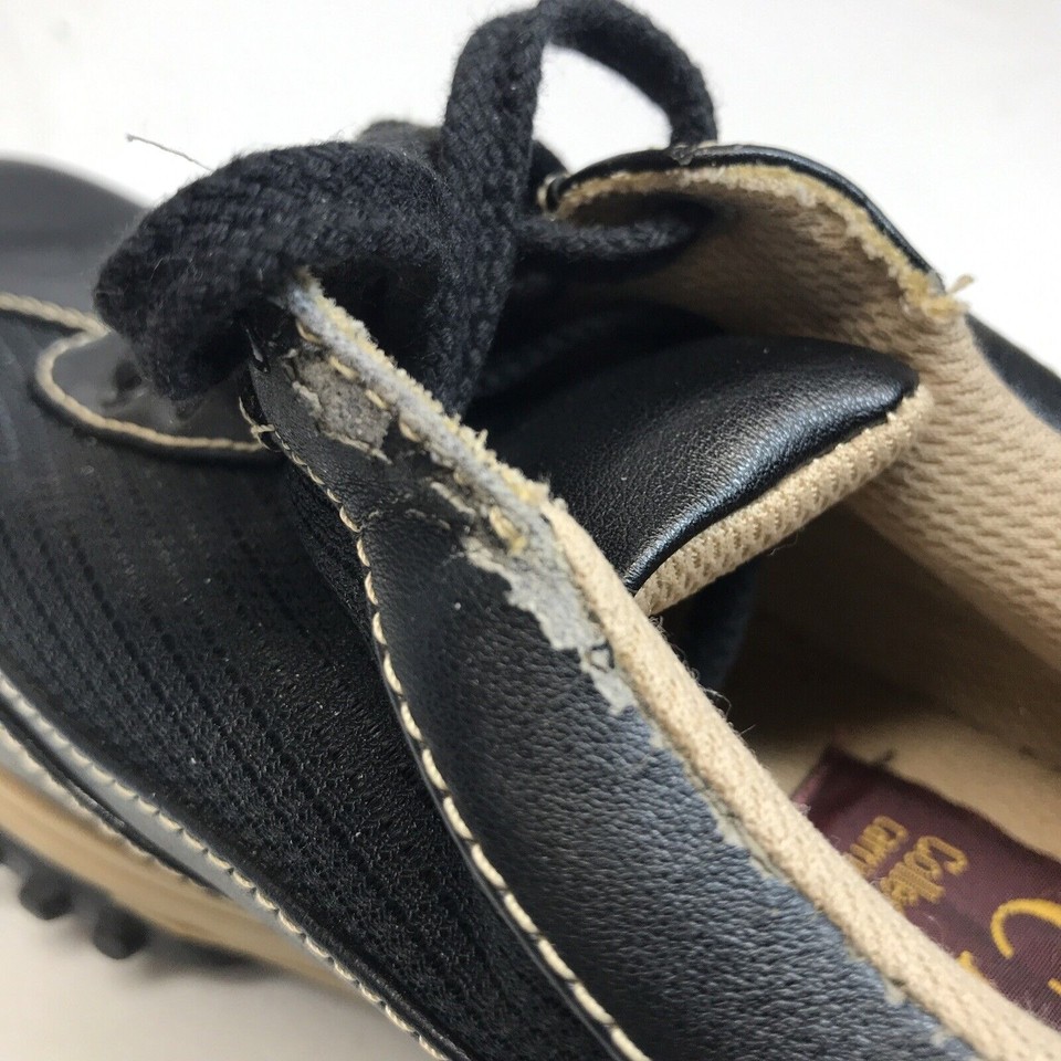CA Collection By Carrini Womens Black & Tan Lace-Up Walking Shoes Size ...