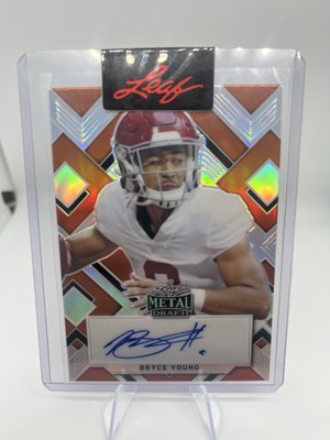 Bryce Young Metal Leaf Autograph /7 | eBay