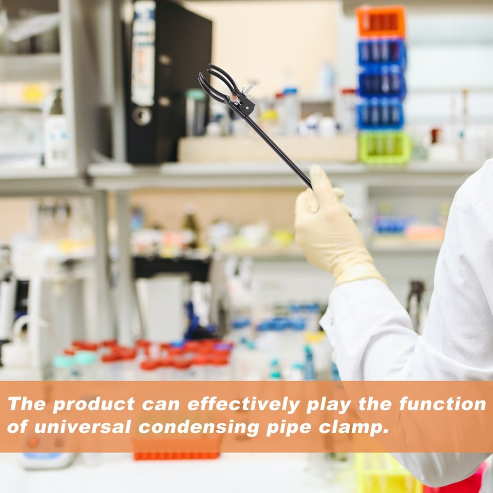 Condenser and Laboratory Flask Clamp Holder Adjustable Labs Test Tube ...