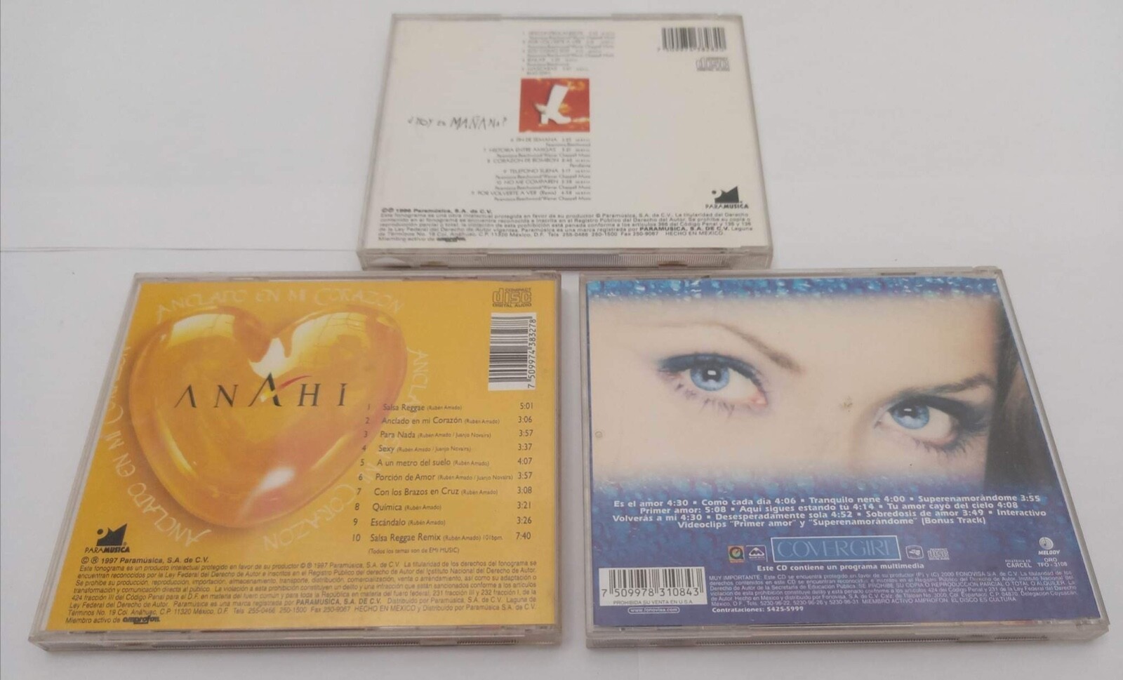 Anahi Lot CDs Hoy es Mañana Anclado en mi Corazón Baby Blue RBD Fey ...