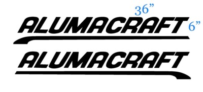 ALUMACRAFT BOAT DECALS DECAL HULL REPLACEMENT EMBLEM JON BOAT | eBay