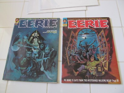 EERIE #41 & #43, WARREN MAGAZINES, HIGHER GRADE | eBay
