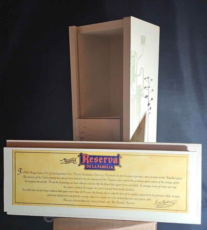 JOSE CUERVO EMPTY BOX Reserva De La Familia Container EMPTY BOX | eBay