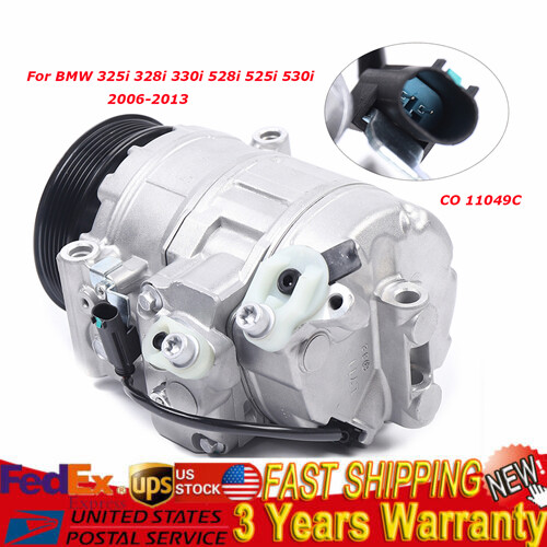 A/C Air Compressor w/Clutch For 2006-13 BMW 325i 328i xDrive 330i 528i ...