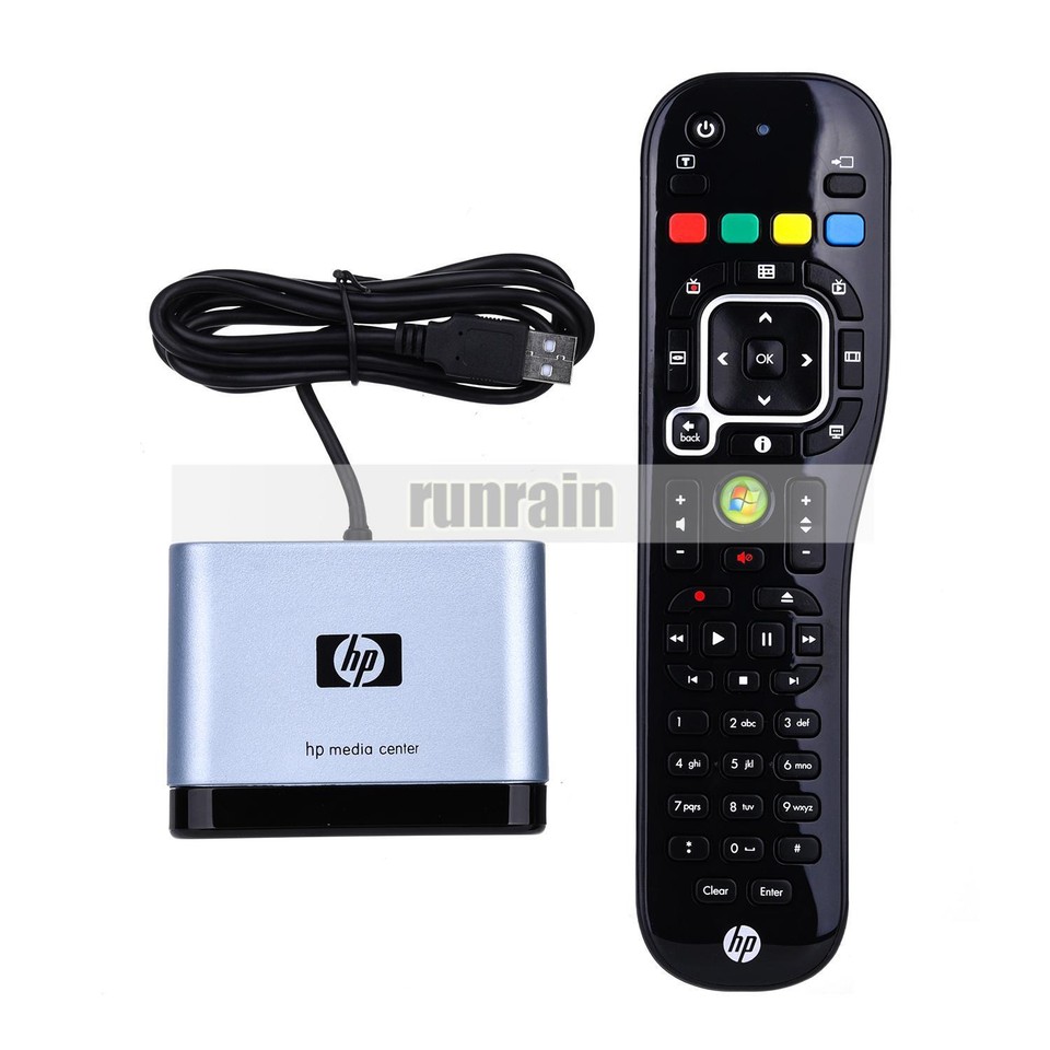 HP WMC MCE Microsoft Windows Media Center RC6 IR Remote Control USB IR ...