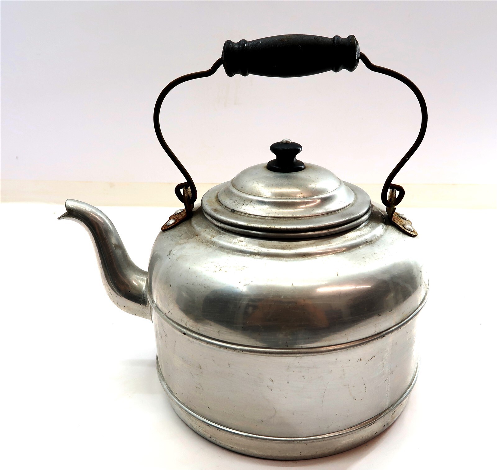 Vintage ILLINOIS 1892 ALUMINUM Teapot Tea Kettle with handle 1950's or ...