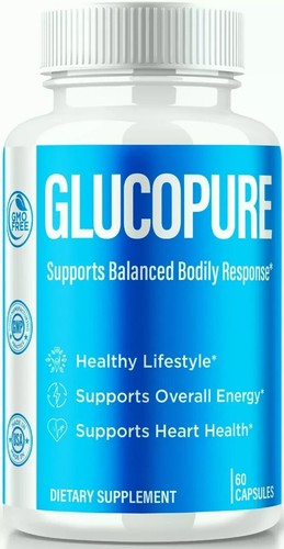 Glucopure Blood Sugar Support Caps for Weight Loss &Heart Health 60ct ...