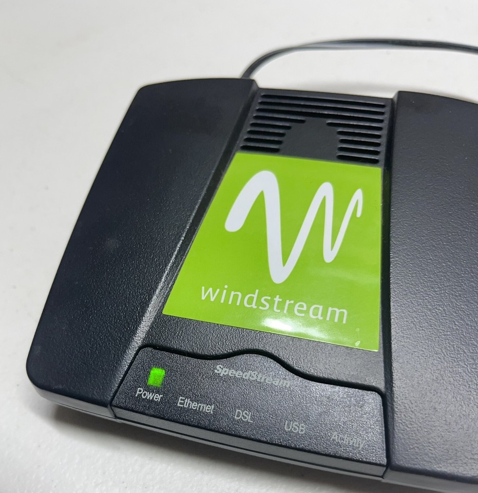 SIEMENS Windstream Speedstream 4200 Ethernet USB ADSL Modem And Power ...