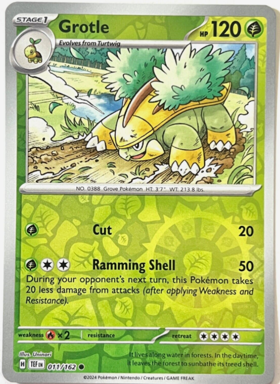 Pokemon - Grotle 011/162 - Reverse Holo - Temporal Forces - NM/M | eBay